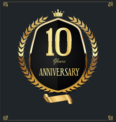 Celebrating 30th anniversary golden sign Vector Image