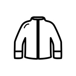 Man jacket line icon logo Royalty Free Vector Image