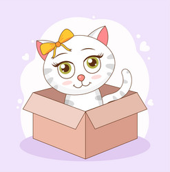 Cat Under Box Vector Images (54)