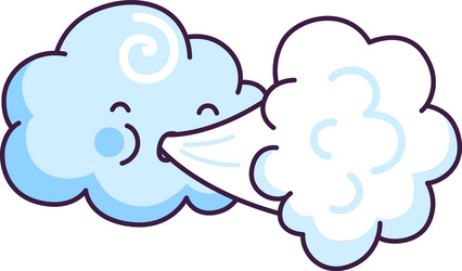 Cloud Blowing Wind Cartoon Vector Images (over 830)
