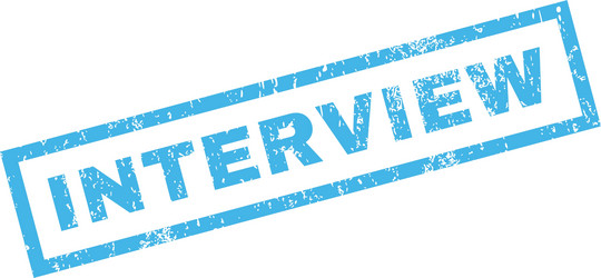 Interview questions rubber stamp Royalty Free Vector Image