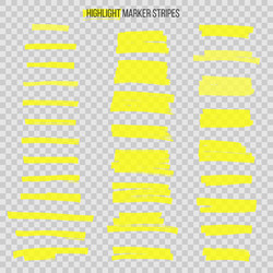Marker highlight stripes Royalty Free Vector Image