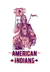 Native American Man Clip Art Vector Images (over 120)