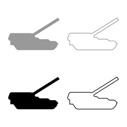 Self-propelled howitzer artillery system icon Vector Image