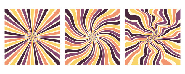 Pink circus groovy background retro swirl burst Vector Image