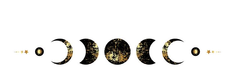 Moon Phases Border