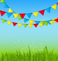 Party flags on transparent background Royalty Free Vector