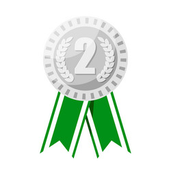 Bronze medal for third place prize Royalty Free Vector Image
