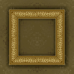 Gold frame Royalty Free Vector Image - VectorStock