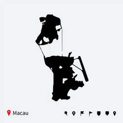 Macau - outline map Royalty Free Vector Image - VectorStock