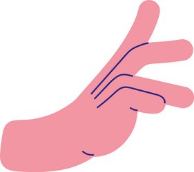 A hand gestures Royalty Free Vector Image - VectorStock