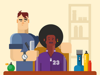 Barber machine Royalty Free Vector Image - VectorStock