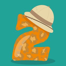 Safari animals elephant 02 Royalty Free Vector Image