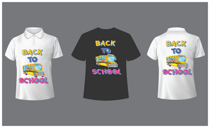 Back to school t-shart design Royalty Free Vector Image