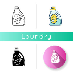 Laundry detergent black glyph icon cleaning Vector Image