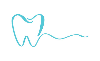 Tooth icon dentist colorful logo dental care Vector Image