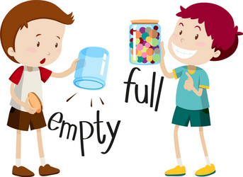 Full Empty Opposites Vector Images (34)