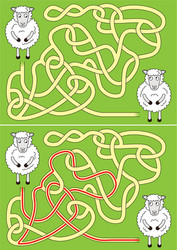 Sheep Maze Vector Images (over 100)
