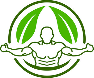 Body health logo design concept icon Royalty Free Vector
