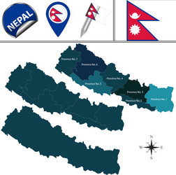 Nepal Provinces Map Vector Images (over 100)
