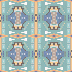 Colorful aztec seamless pattern ethnic geometric Vector Image