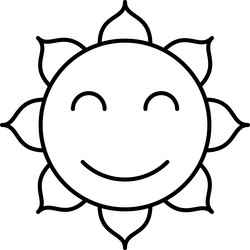 Happy Sun Outline Vector Images (over 3,700)