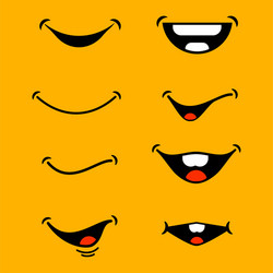 Emoticon face symbol or sign collection Royalty Free Vector