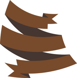 Ribbon banner graphic design template Royalty Free Vector