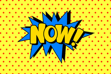 Speech bubble with text nice cartoon explosion Vector Image