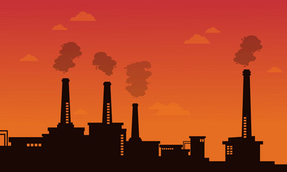 Background bad environment pollution industry Vector Image