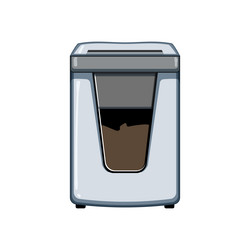 Cut shredder set cartoon Royalty Free Vector Image