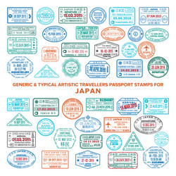 Japan Passport Stamp Vector Images (over 120)
