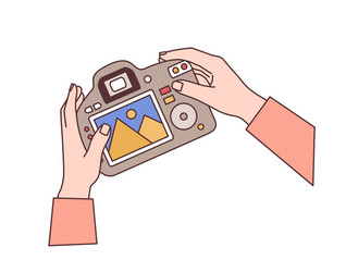 Cartoon Hand Holding Camera Vector Images (over 1,500)