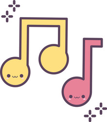Kawaii Music Notes Vector Images (over 190)