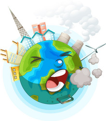 Happy earth day seamless pattern Royalty Free Vector Image