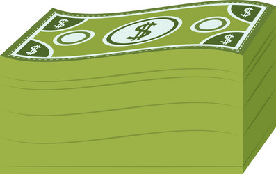 Green money bill Royalty Free Vector Image - VectorStock
