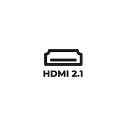 Hdmi icon 20 cable line Royalty Free Vector Image