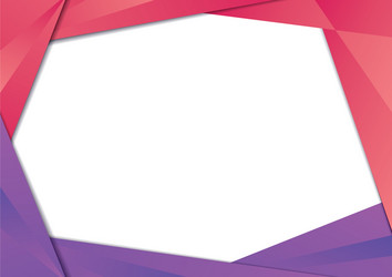 Colorful triangle frame border Royalty Free Vector Image