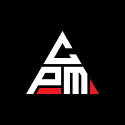 Cpm logo letter letter logo design Royalty Free Vector Image