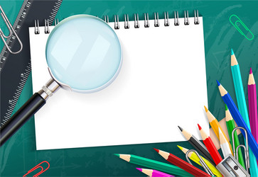 School background in drawing style Royalty Free Vector Image