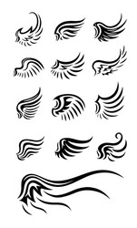 Wings set 7 Royalty Free Vector Image - VectorStock