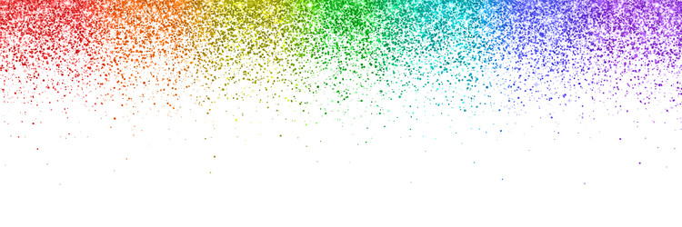 Falling particles with rainbow color effect Vector Image