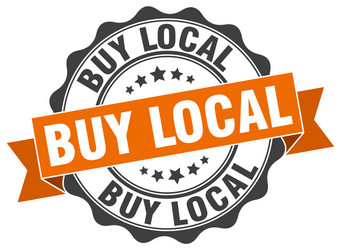 Eat local rubber stamp Royalty Free Vector Image