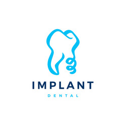Infinity dental dentist tooth teeth mobius logo Vector Image