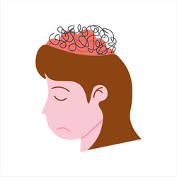 Heads mental health Royalty Free Vector Image - VectorStock