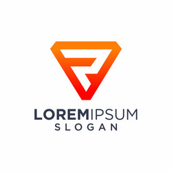 Alphabet letter p logo icon design Royalty Free Vector Image