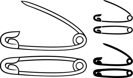 Safety Pin Coloring Page