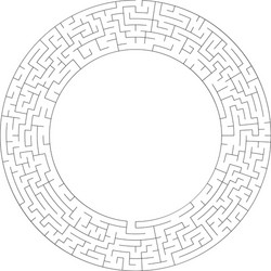 Circular Labyrinth Vector Images (over 1,700)