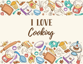 Cooking time poster Royalty Free Vector Image - VectorStock