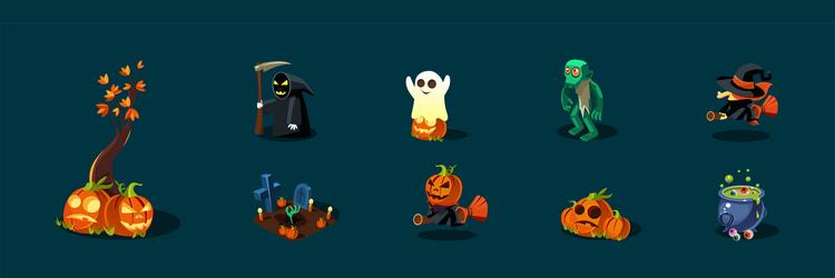 Halloween holiday creepy and scary object Vector Image